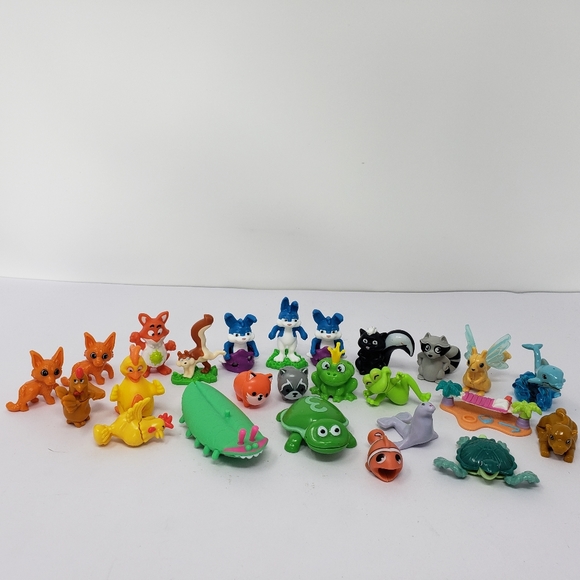 Toys | Toy Plastic Figures Fox Turtle Dolphin Squirrel Skunk Chickens ...